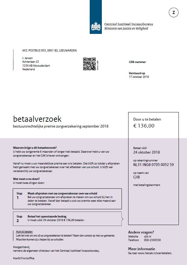 CJIB vernieuwt brieven bestuursrechtelijke premie zorgverzekering | CJIB.nl